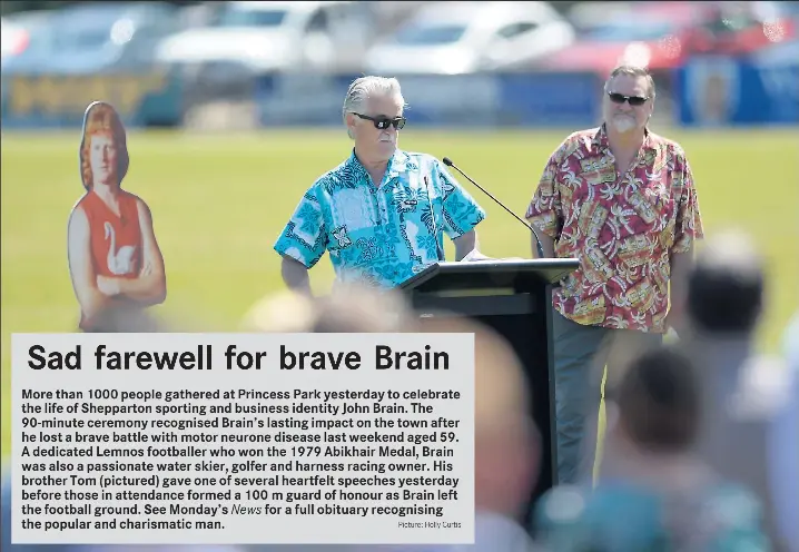 Sad farewell for brave Brain - PressReader