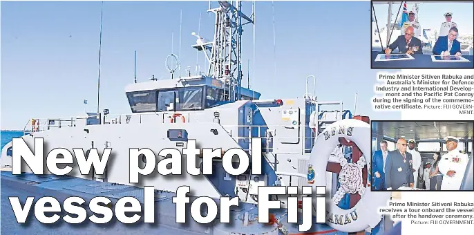 New patrol vessel for Fiji - PressReader