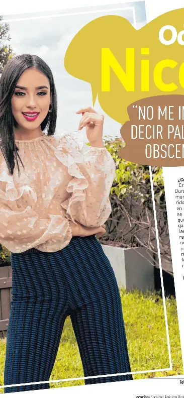 Odalis Nicole “NO ME INSPIRA DECIR PALABRAS OBSCENAS” - PressReader
