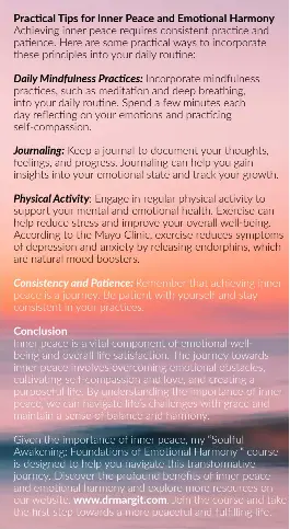 Practical Tips for Inner Peace and Emotional Harmony - PressReader