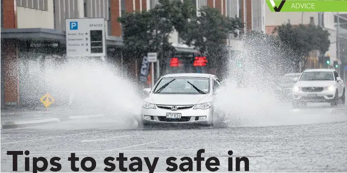 Tips to stay safe in HEAVY RAIN - PressReader