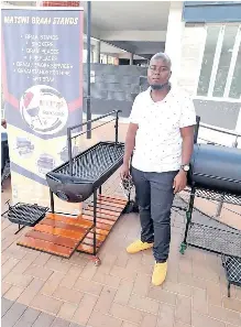 Matswi turns up the heat with braai stands made from geysers - PressReader