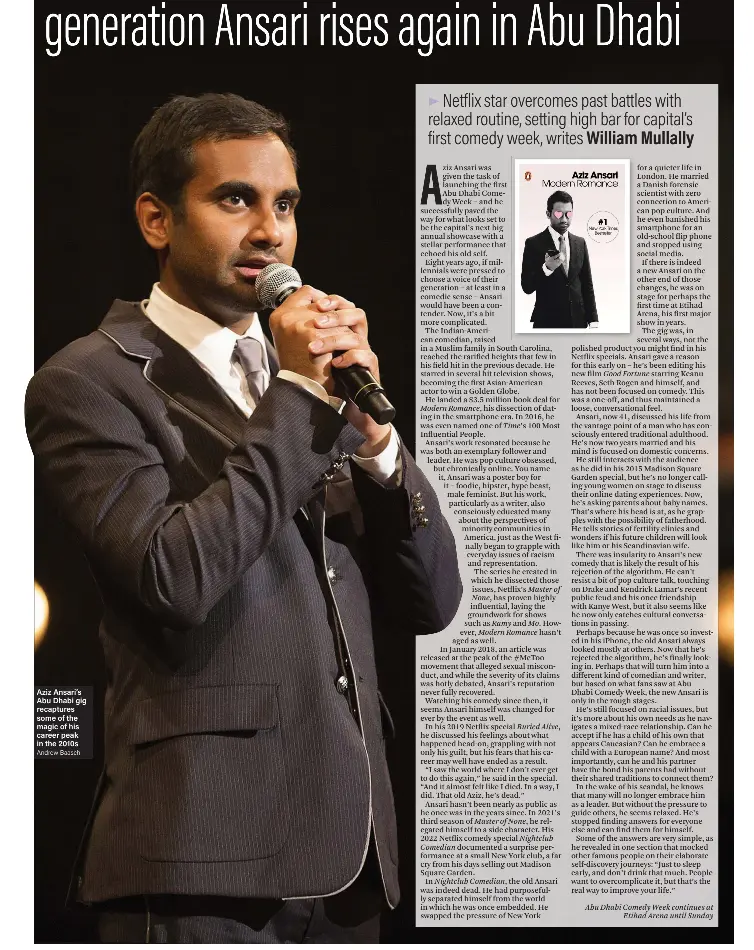 No longer young and brash, fallen voice of a generation Ansari rises again in Abu Dhabi ...