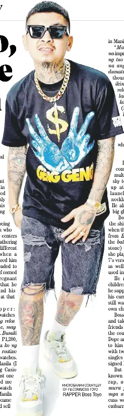 Meet Boss Toyo, multimilli­onaire businessma­n and now rapper - PressReader