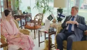 CM MARYAM, FINNISH ENVOY AGREE ON HIGH LEVEL EXCHANGES TO BOLSTER MUTUAL TIES - PressReader
