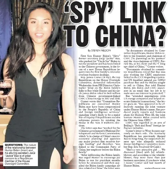 'SPY' LINK TO CHINA? - PressReader