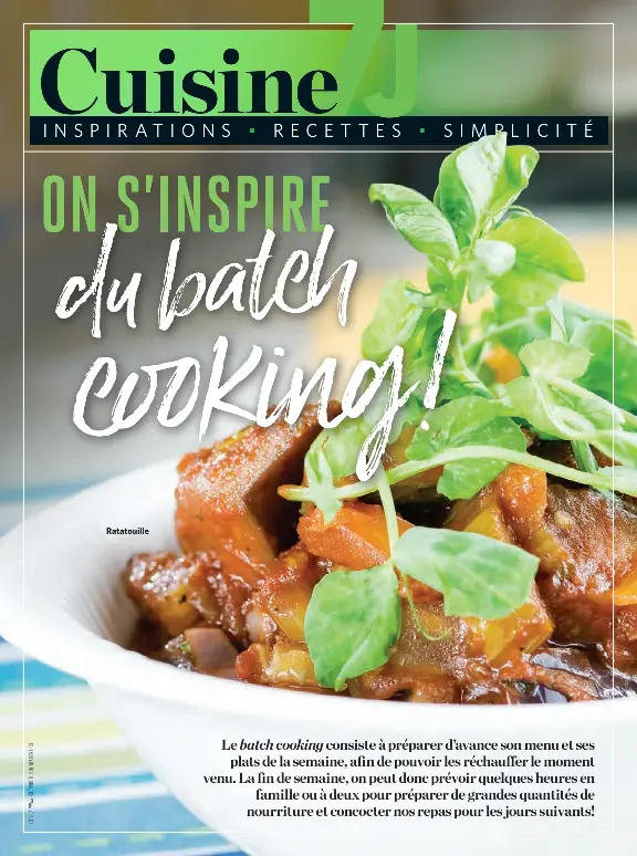 ON S’INSPIRE du batch cooking! - PressReader