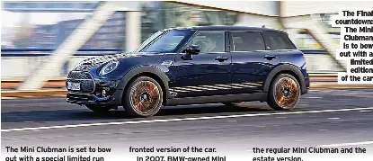 CLUBMAN REACHES END OF THE ROAD - PressReader