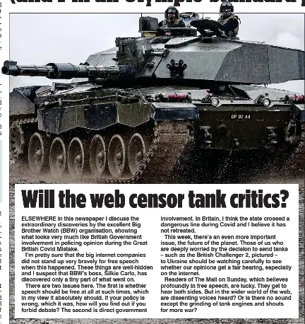 Will the web censor tank critics? - PressReader