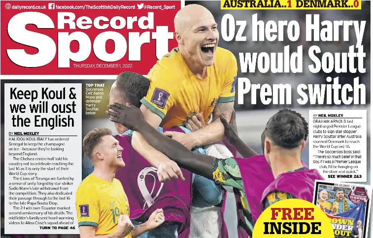 Oz hero Harry would Soutt Prem switch - PressReader