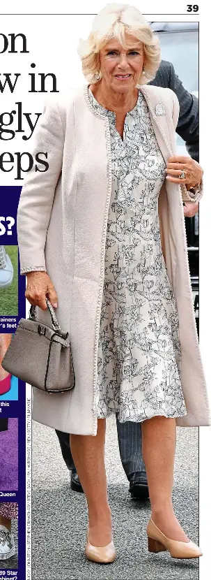 The Queen of bunion busters! Stars follow in Camilla’s (exceedingl­y ...