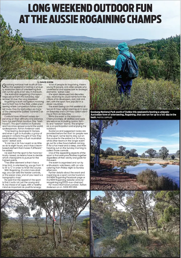 LONG WEEKEND OUTDOOR FUN AT THE AUSSIE ROGAINING CHAMPS - PressReader