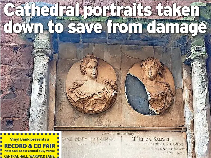 Cathedral portraits taken down to save from damage - PressReader