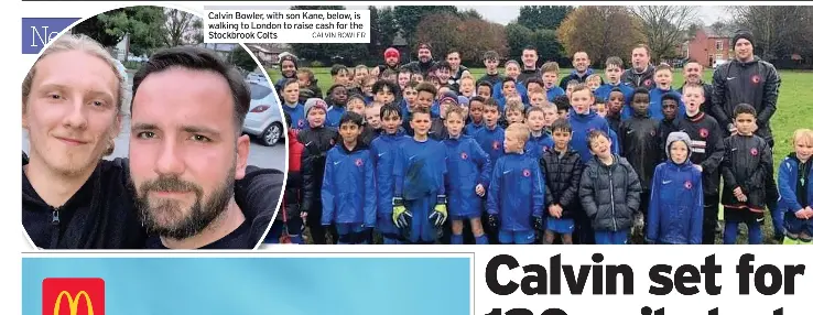 Calvin set for 130-mile trek to raise cash for footy kids - PressReader