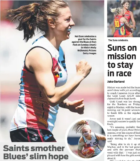 Saints smother Blues’ slim hope - PressReader
