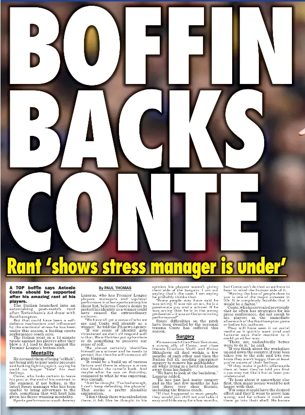 BOFFIN BACKS CONTE - PressReader