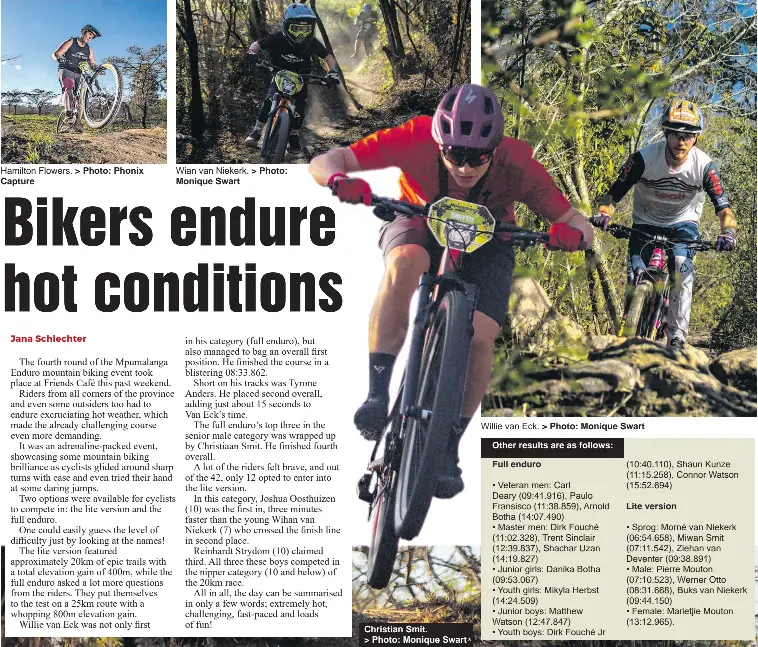 Bikers endure hot conditions - PressReader