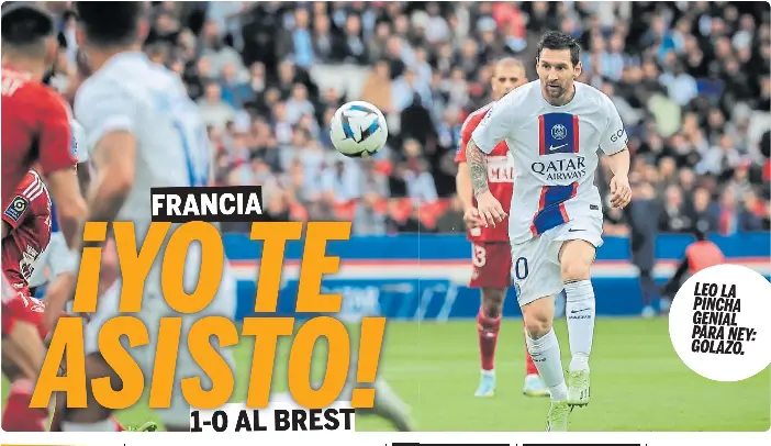 Messi no descansó ni un minuto y fue clave. Por una gran asistencia suya y definición top de Ney ...