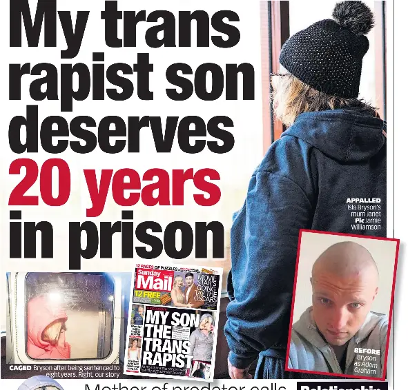 My trans rapist son deserves 20 years in prison - PressReader