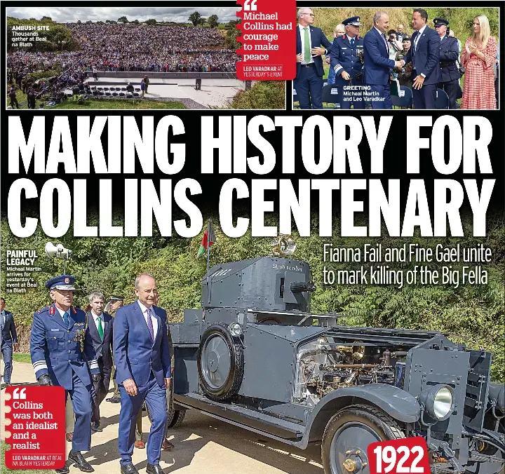 MAKING HISTORY FOR COLLINS CENTENARY - PressReader