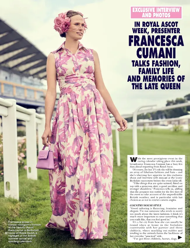 IN ROYAL ASCOT WEEK, PRESENTER FRANCESCA CUMANI TALKS FASHION, FAMILY LIFE AND MEMORIES OF THE ...