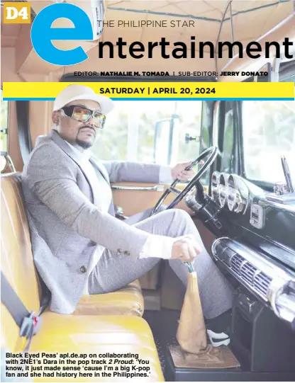 Apl.de.Ap shares story behind first musical collab with Sandara Park - PressReader