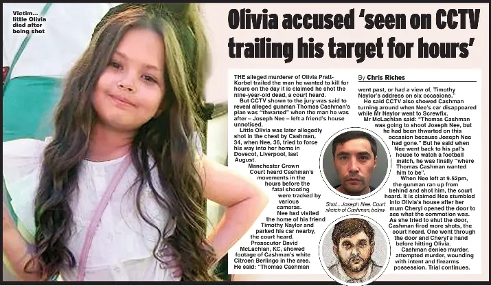 Olivia accused ‘seen on CCTV trailing his target for hours’ - PressReader