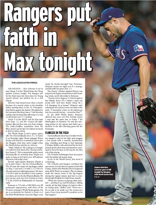 Rangers put faith in Max tonight - PressReader