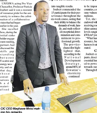 UNESWA celebrates 1st cohort in solar installati­on, maintenanc­e ...