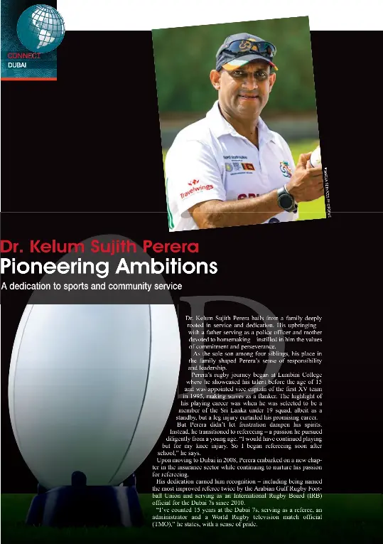 Dr. Kelum Sujith Perera Pioneering Ambitions - PressReader