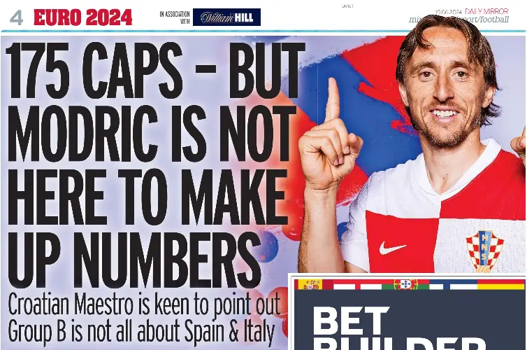 175 CAPS – BUT MODRIC IS NOT HERE TO MAKE UP NUMBERS - PressReader