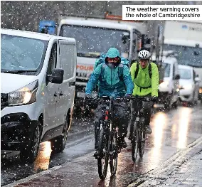 Weather warning for snow over weekend - PressReader