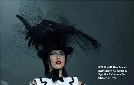 Poe-tinged dark romance ends NY Fashion Week - PressReader