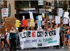 Ny demonstrat­ion mod turister - PressReader