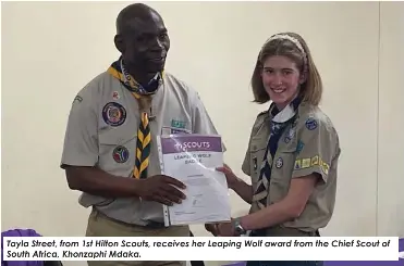 CARING SCOUT LEAPS TO SUCCESS - PressReader