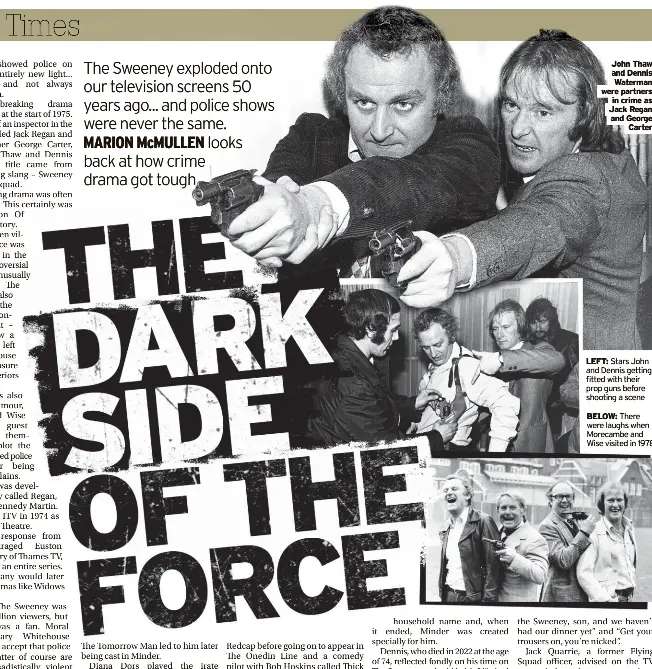 The Sweeney exploded onto our television screens 50 years ago... and police shows were never the ...