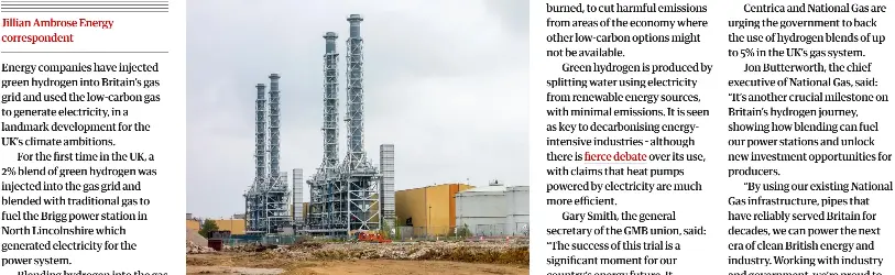Energy firms complete UK’s first ‘hydrogen blending’ trial to power ...
