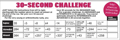 30-SECOND CHALLENGE - PressReader