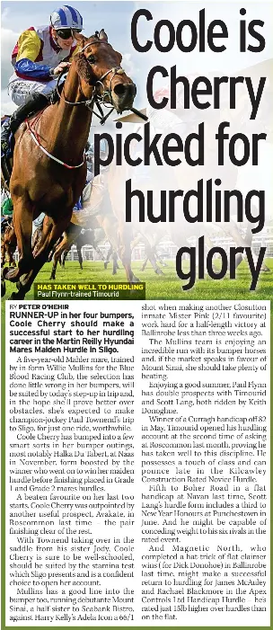 Coole is Cherry picked for hurdling glory - PressReader