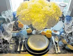 An elegant New Year table setting—sans round objects - PressReader