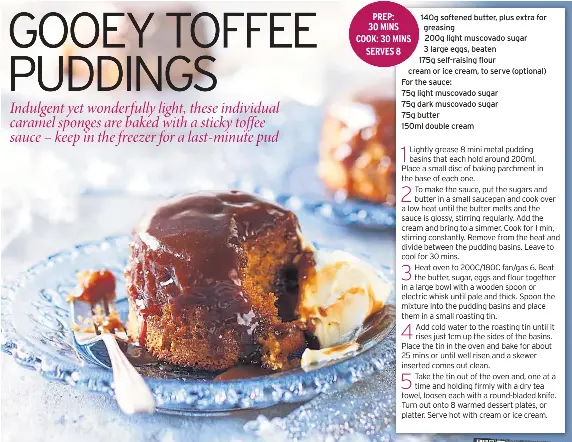 GOOEY TOFFEE PUDDINGS - PressReader