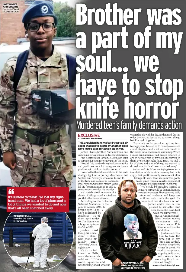 Brother was a part of my soul... we have to stop knife horror - PressReader