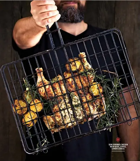 SEMI-DEBONED CHICKEN with BASIL, CHIVES, LEMON & GARLIC - PressReader