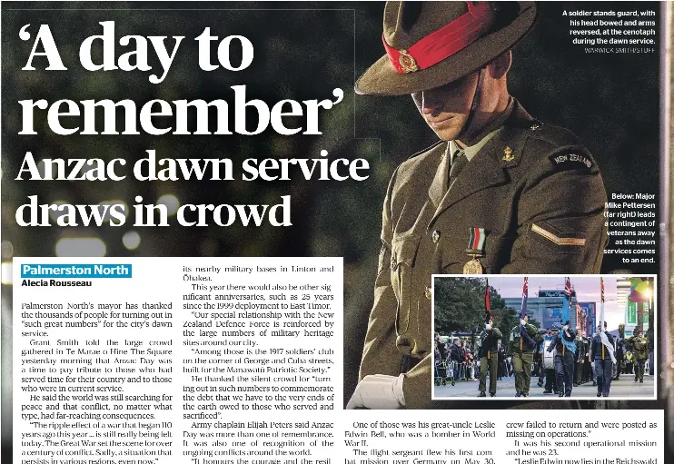 ‘A day to remember’ Anzac dawn service draws in crowd - PressReader