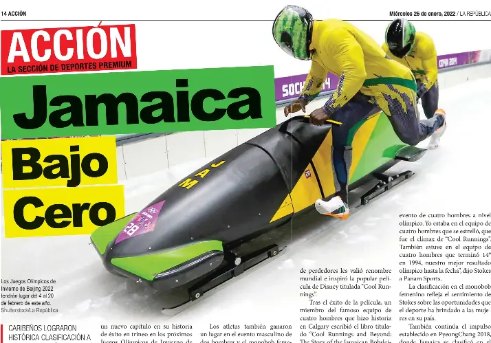 Jamaica Bajo Cero - PressReader