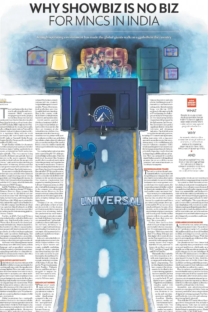 WHY SHOWBIZ IS NO BIZ FOR MNCS IN INDIA - PressReader