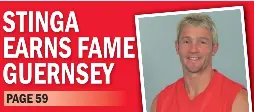 STINGA EARNS FAME GUERNSEY - PressReader