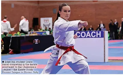 Grace lives her dream at Karate Premier League - PressReader
