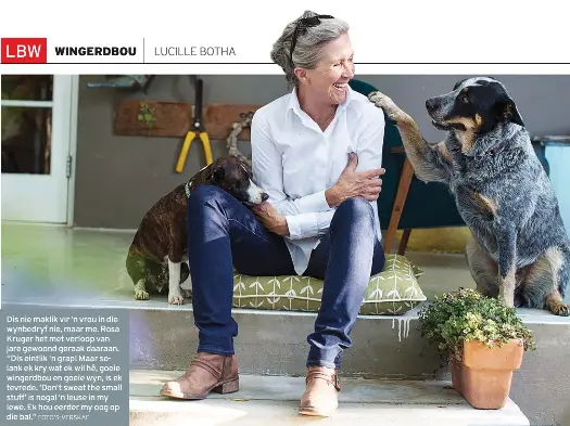 Ou wingerd reddingsbo­ei: Rosa Kruger keer bedryf op sy kop - PressReader