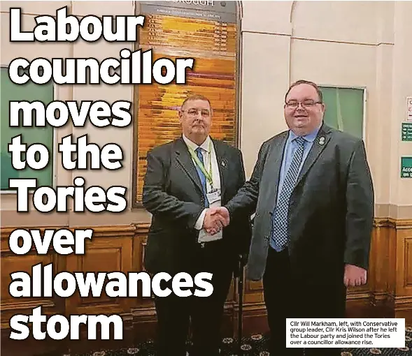 Labour councillor moves to the Tories over allowances storm - PressReader